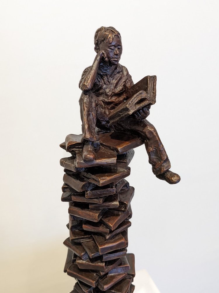 Boy on Books – Sarah Gormley Gallery